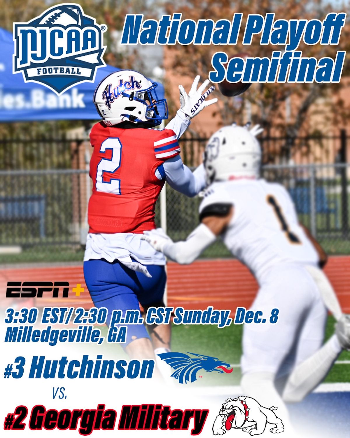 NJCAA football semifinals: No. 3 Blue Dragons take on No. 2 Georgia ...