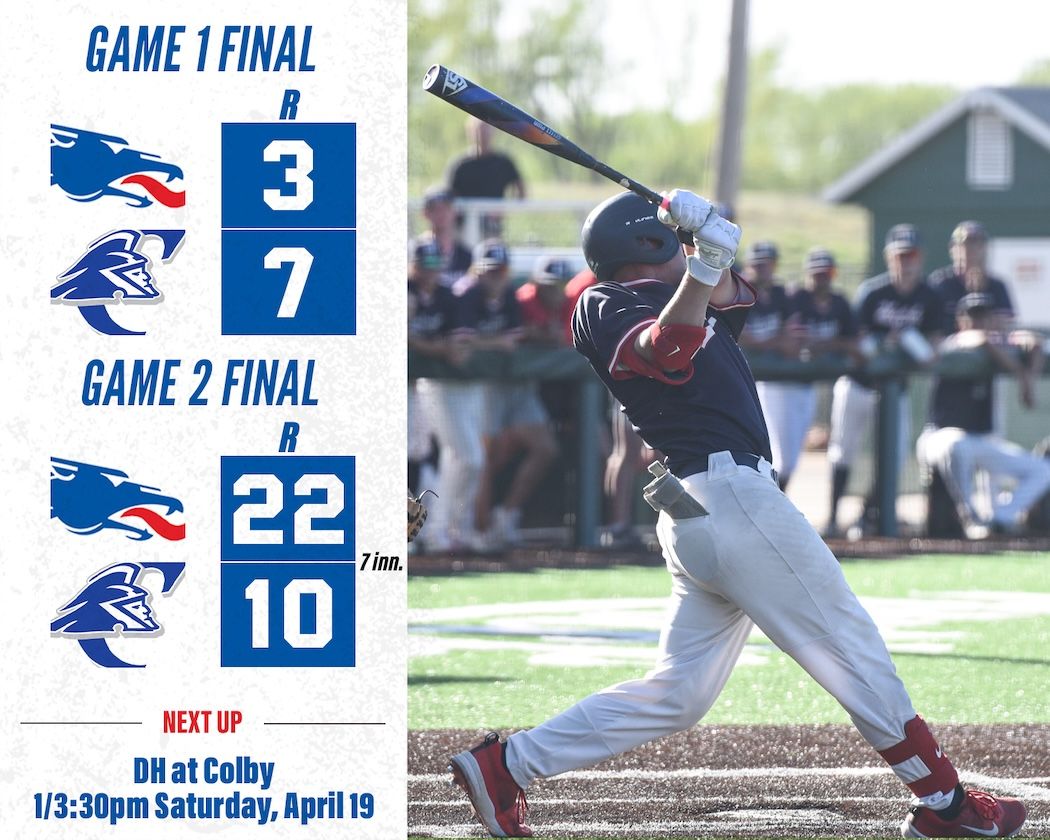 Blue Dragon baseball squad splits twinbill against Colby – The ...