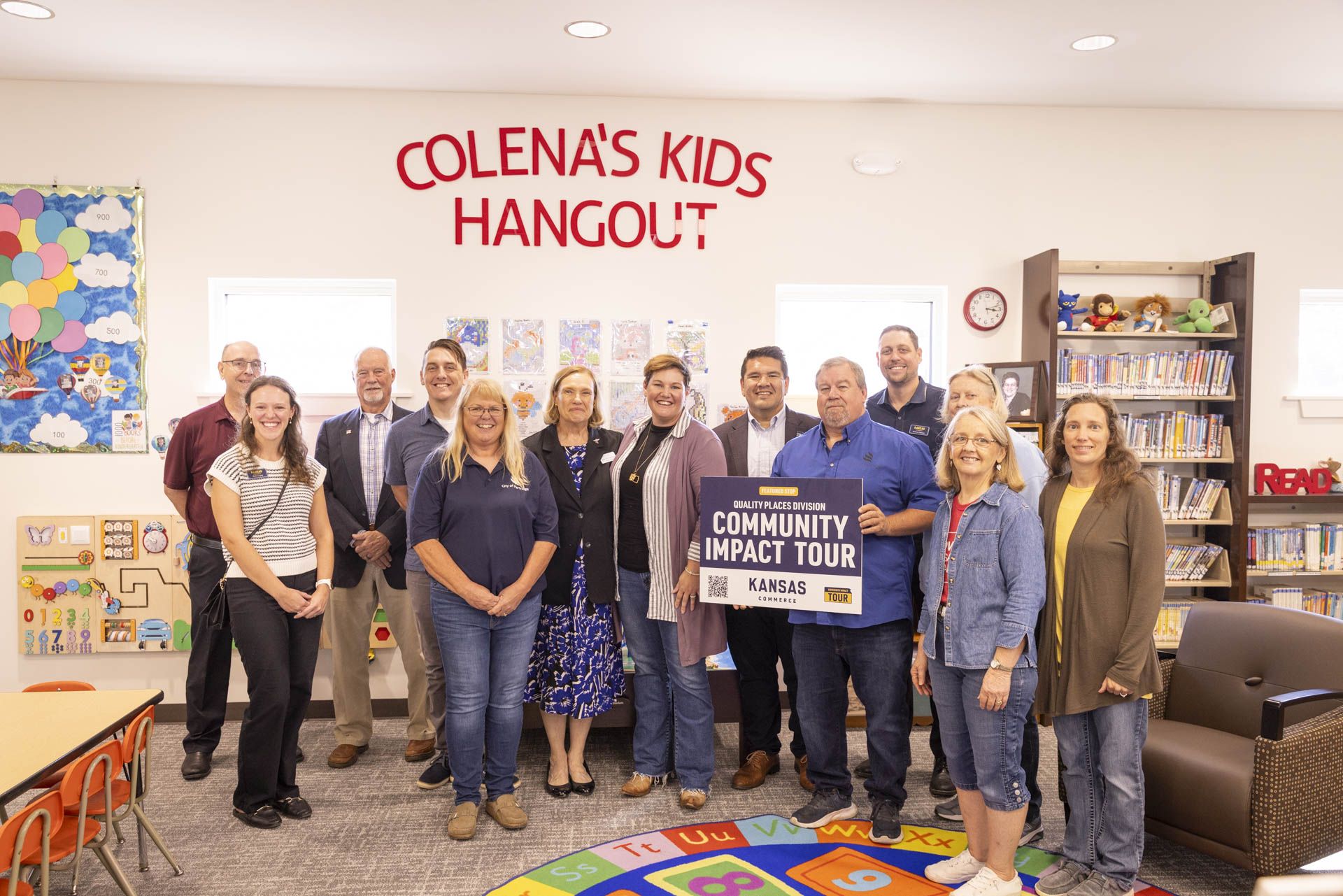 State Department of Commerce tours new Partridge Public Library ...